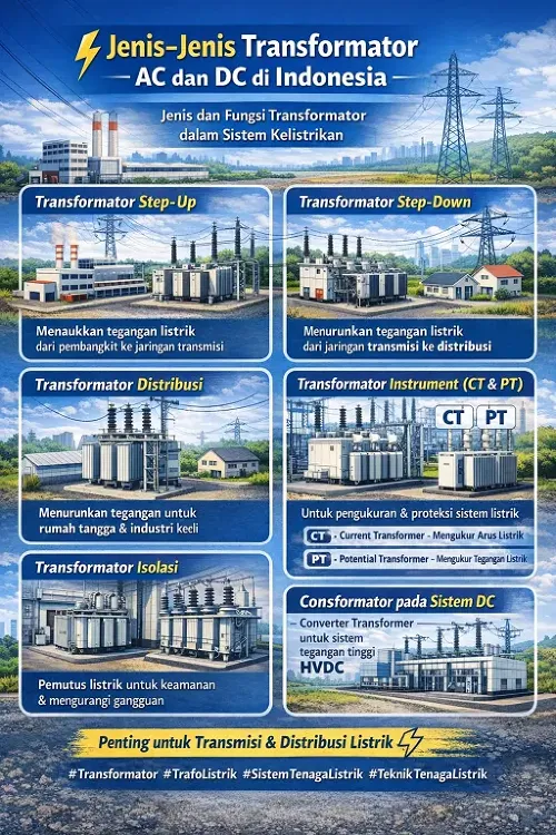 Mengenal Jenis-Jenis Transformator AC dan DC di Indonesia serta ...
