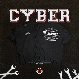 T-shirt Teknik Mesin Merch - Cyber