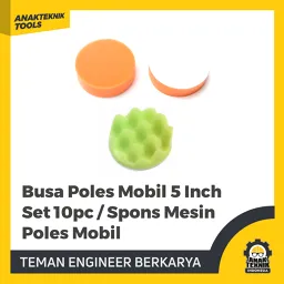 BUSA POLES MOBIL 5INCH SET 10PC / BUSA PAD / SPONS MESIN POLES MOBIL
