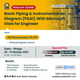 Basic Piping & Instrumentation Diagram With Ms. Visio for Engineer