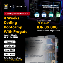 4 Weeks Coding Bootcamp with Progate