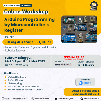 Arduino Programming by Microcontrollers Register